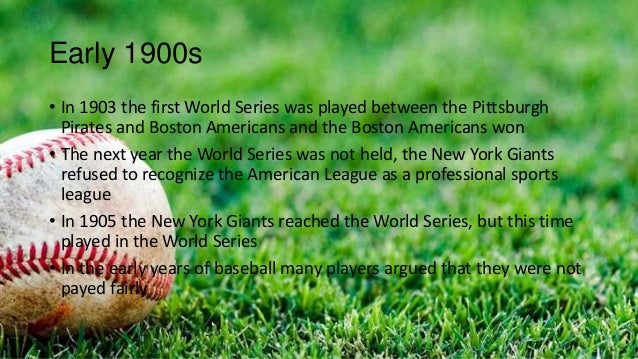 History of baseball
