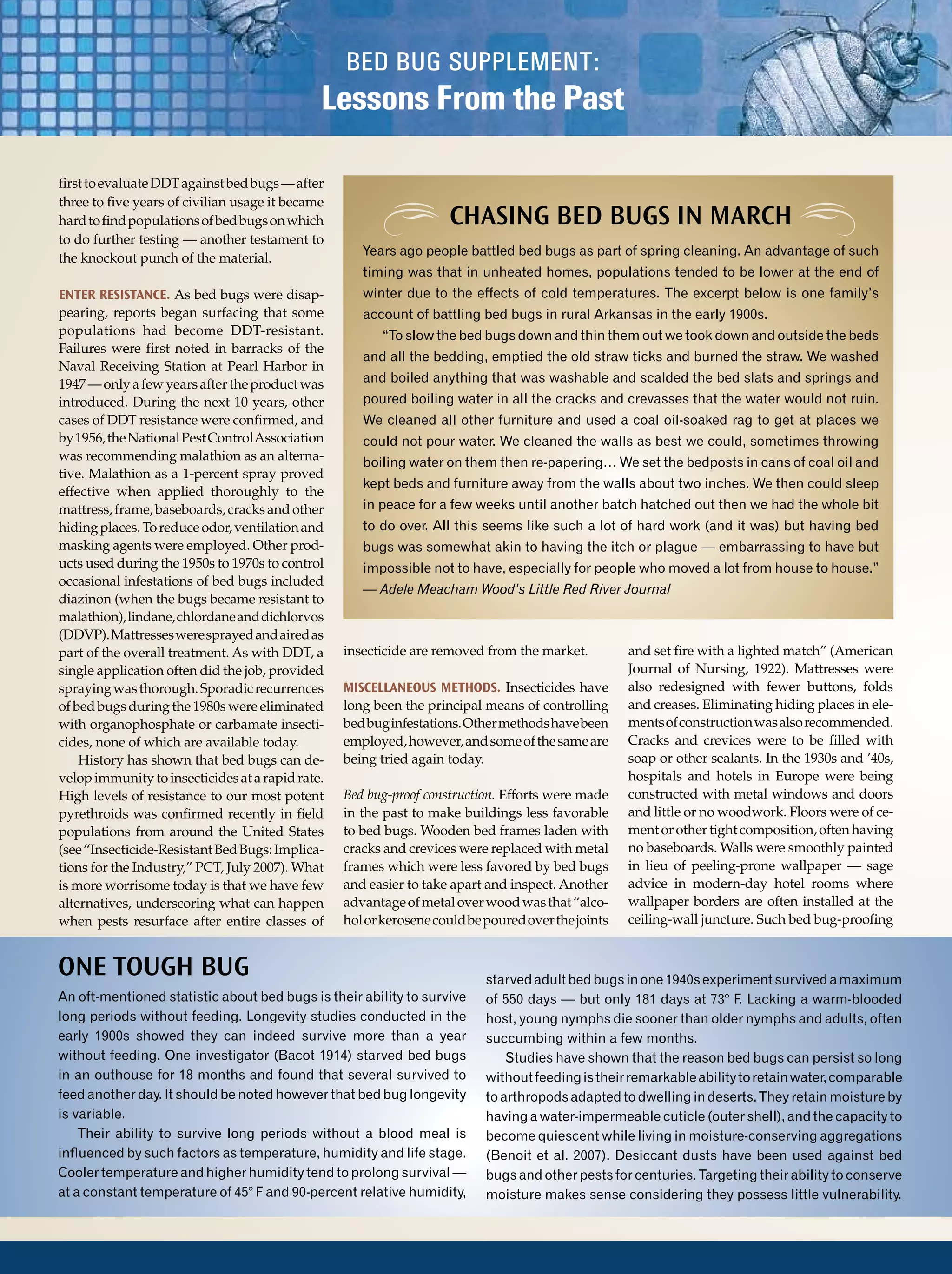 History of Bed Bug Management | PDF