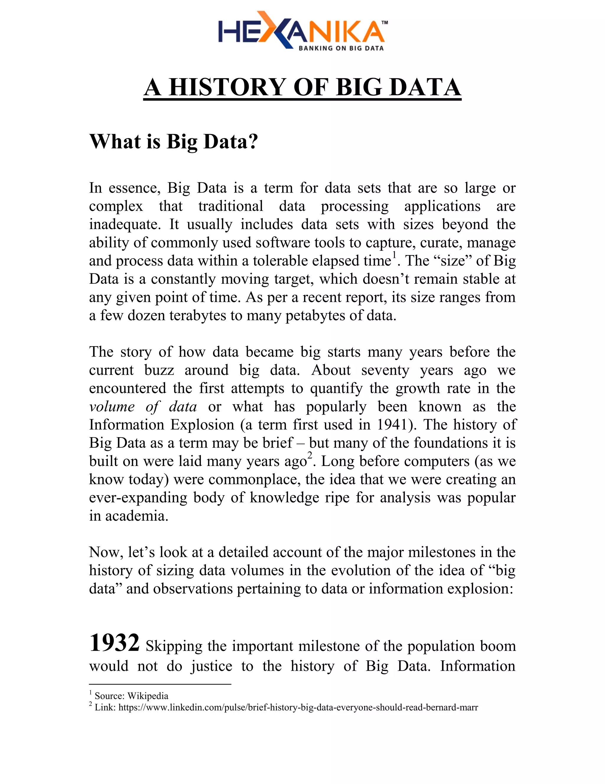 History of Big Data | PDF
