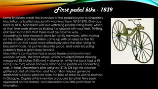History of bikes | PPTX