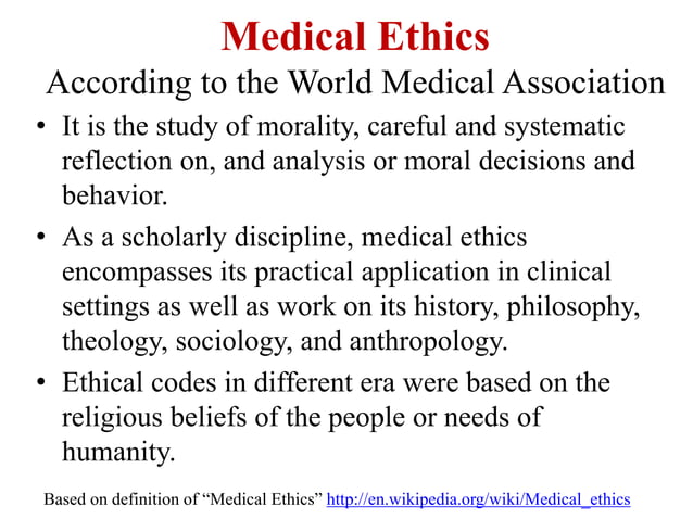 History of bioethics | PPTX | Surgery | Medical Health