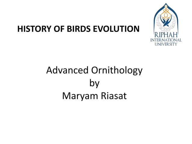 History of Birds Evolution.pptx