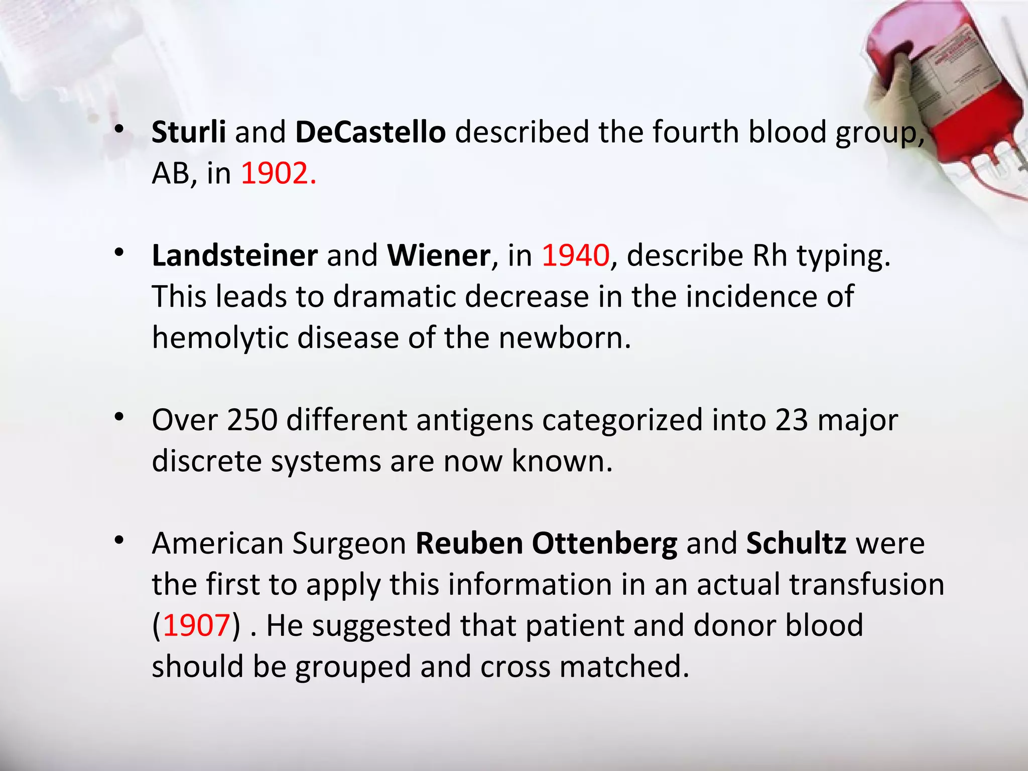 History of blood transfusion | PPT