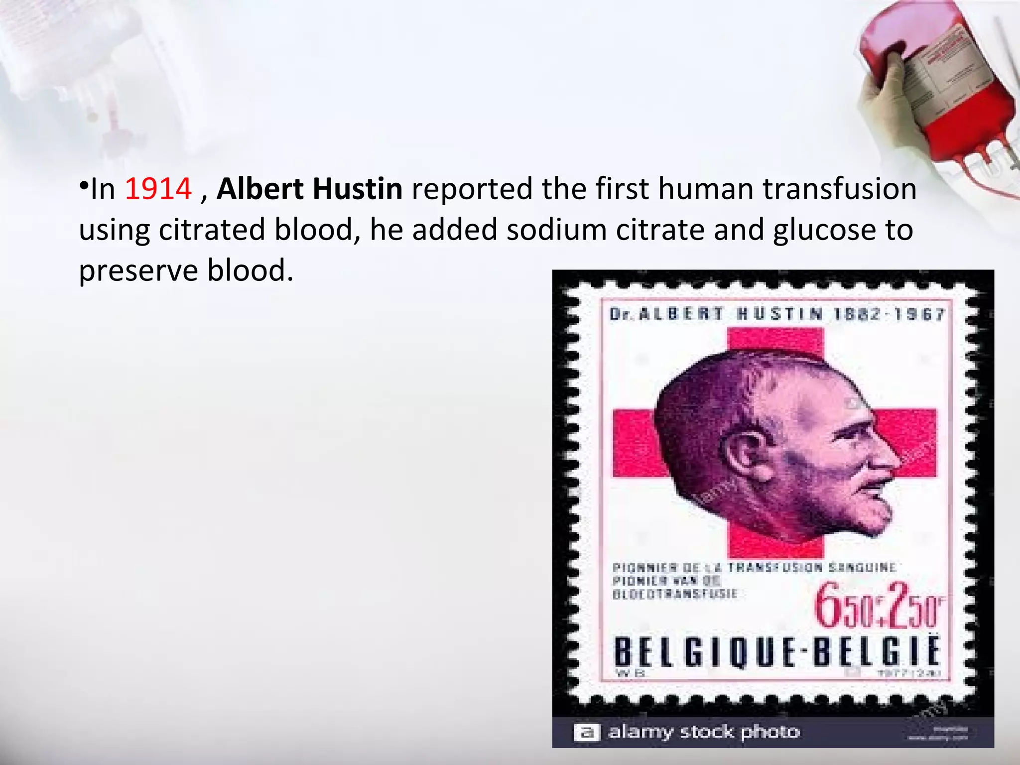 History of blood transfusion | PPT