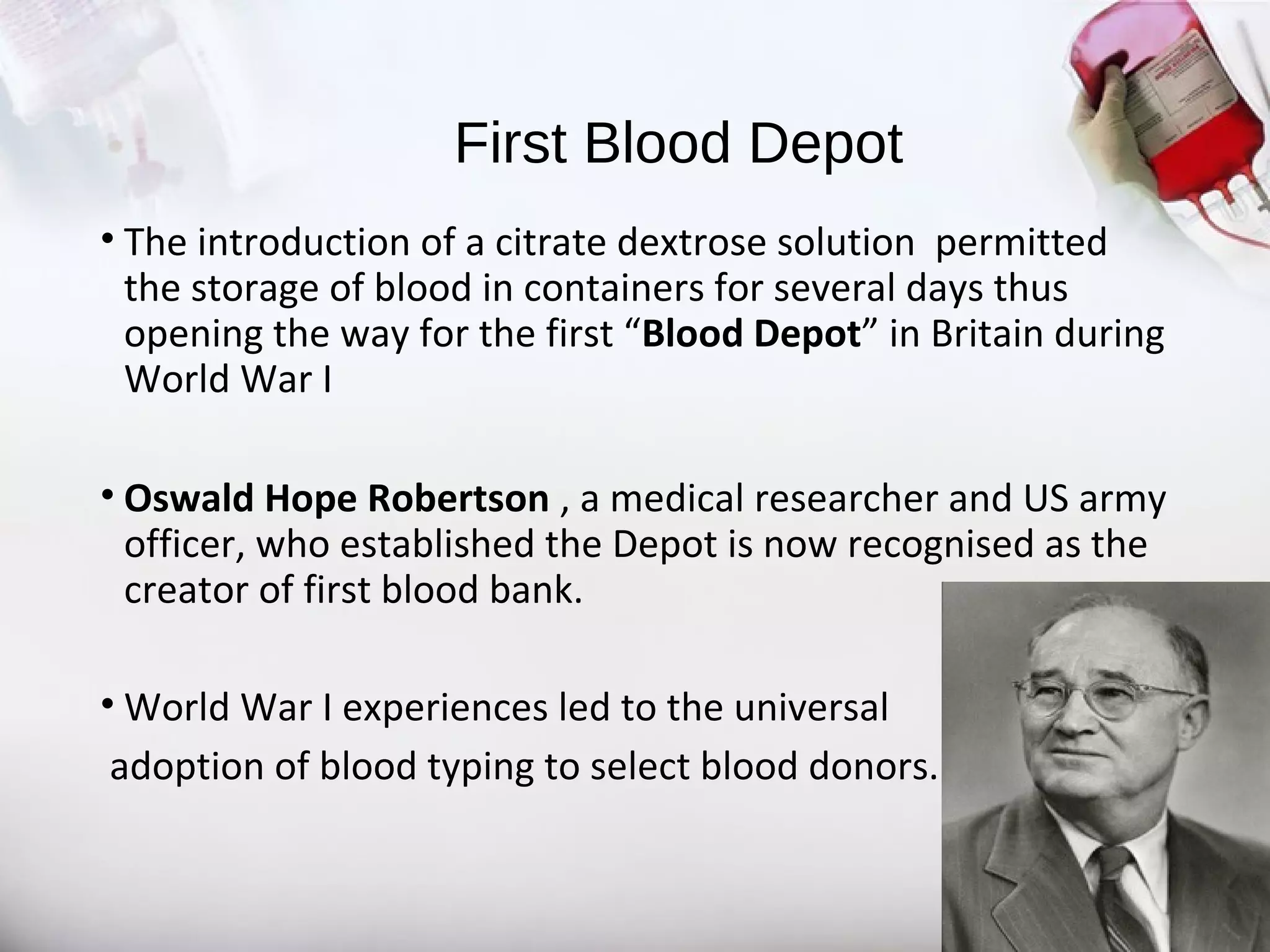 History of blood transfusion | PPT