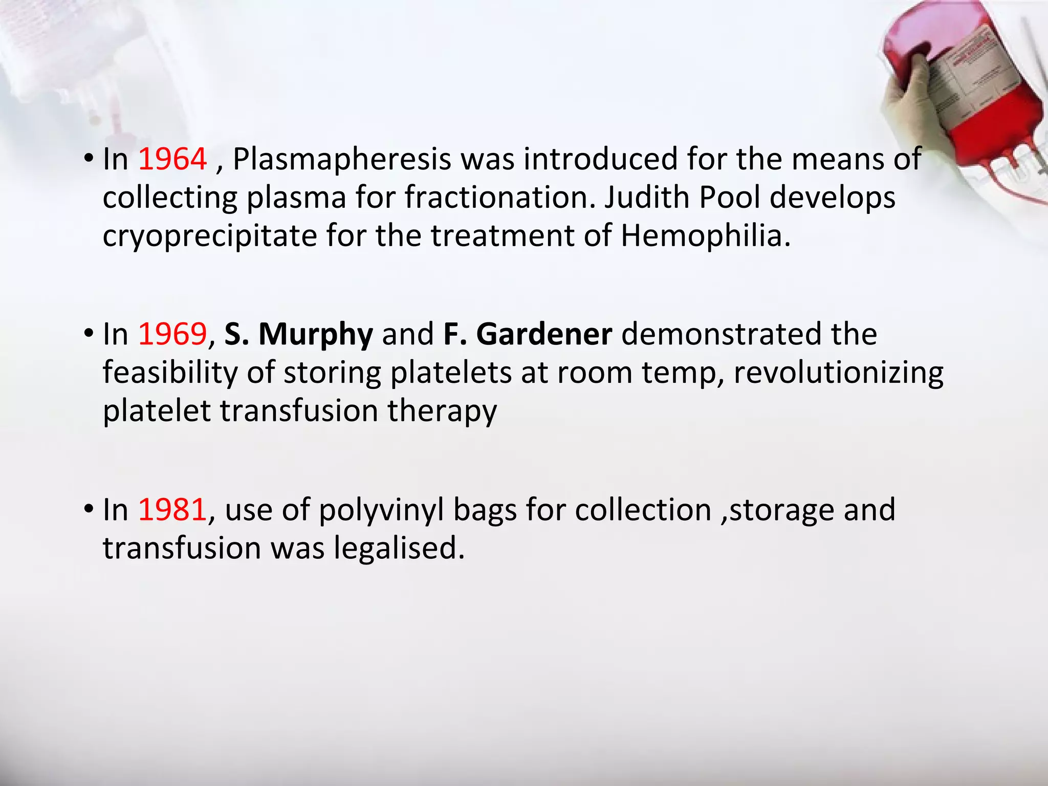 History of blood transfusion | PPT