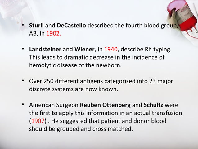 History of blood transfusion | PPT