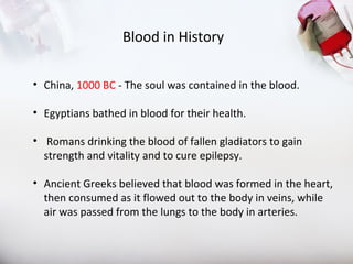 History of blood transfusion | PPT