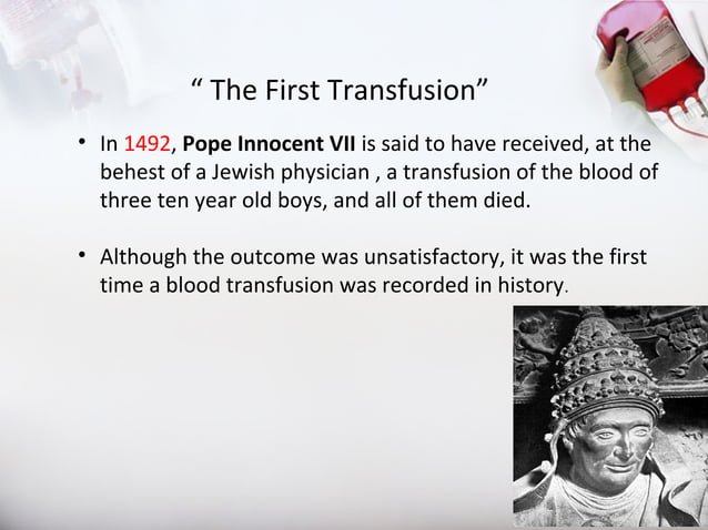 History of blood transfusion | PPT