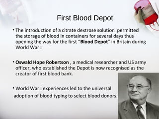 First Blood Bank 1937