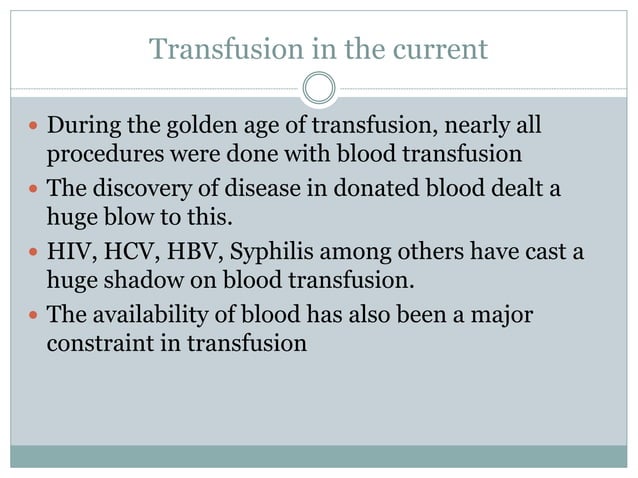 history of blood transfusion.pptx | Blood Disorders | Diseases and ...