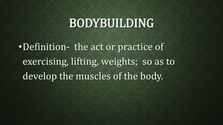 Birth of bodybuilding | PPT