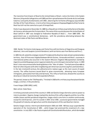 History of brazil | DOCX