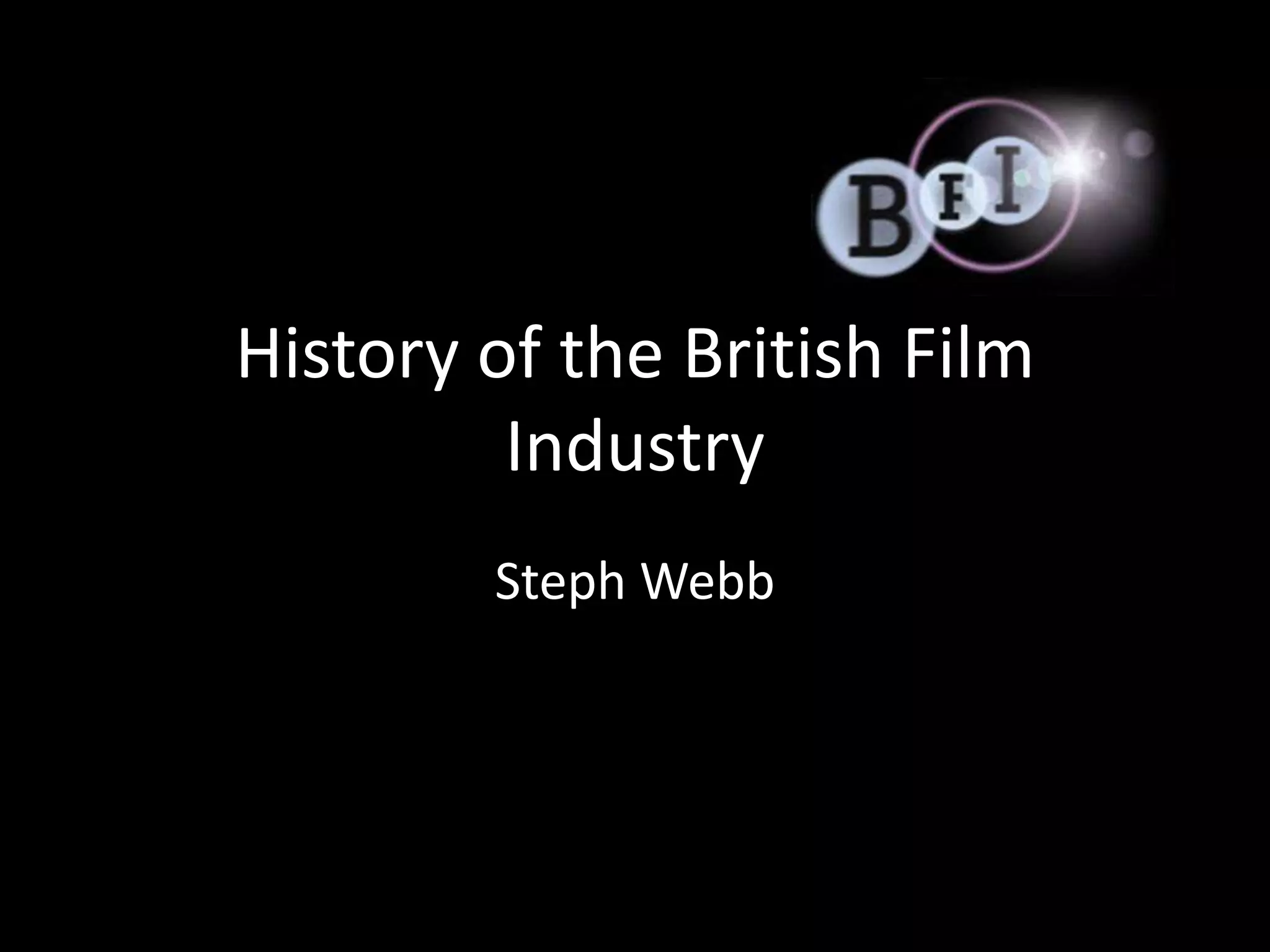 History of british film industry | PPTX