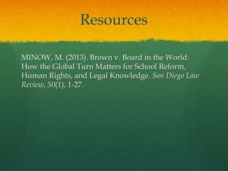 History of brown v. board of education | PPTX