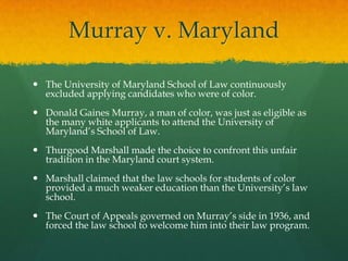 History of brown v. board of education | PPTX