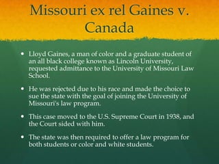 History of brown v. board of education | PPTX