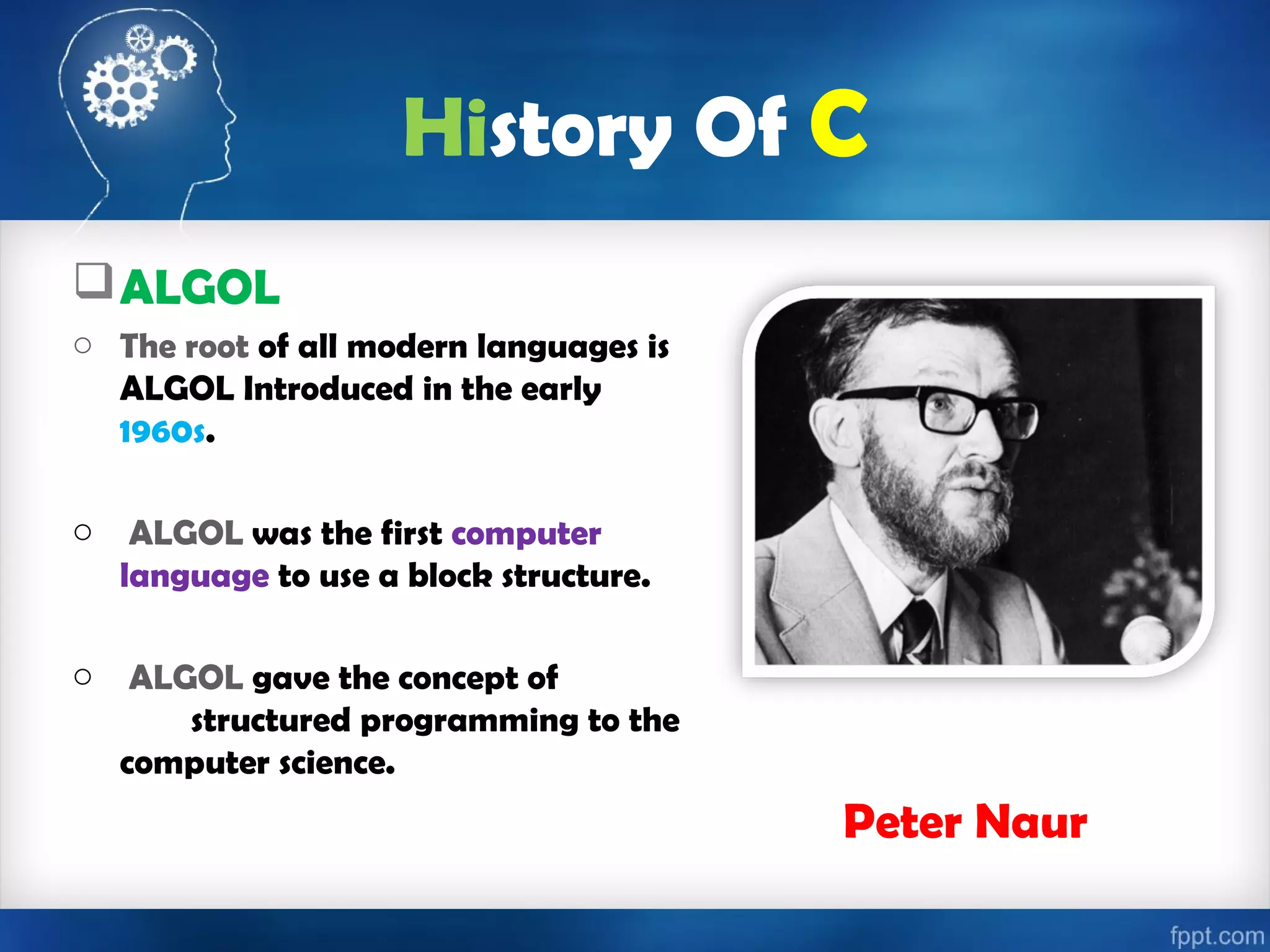 History of c | PPT