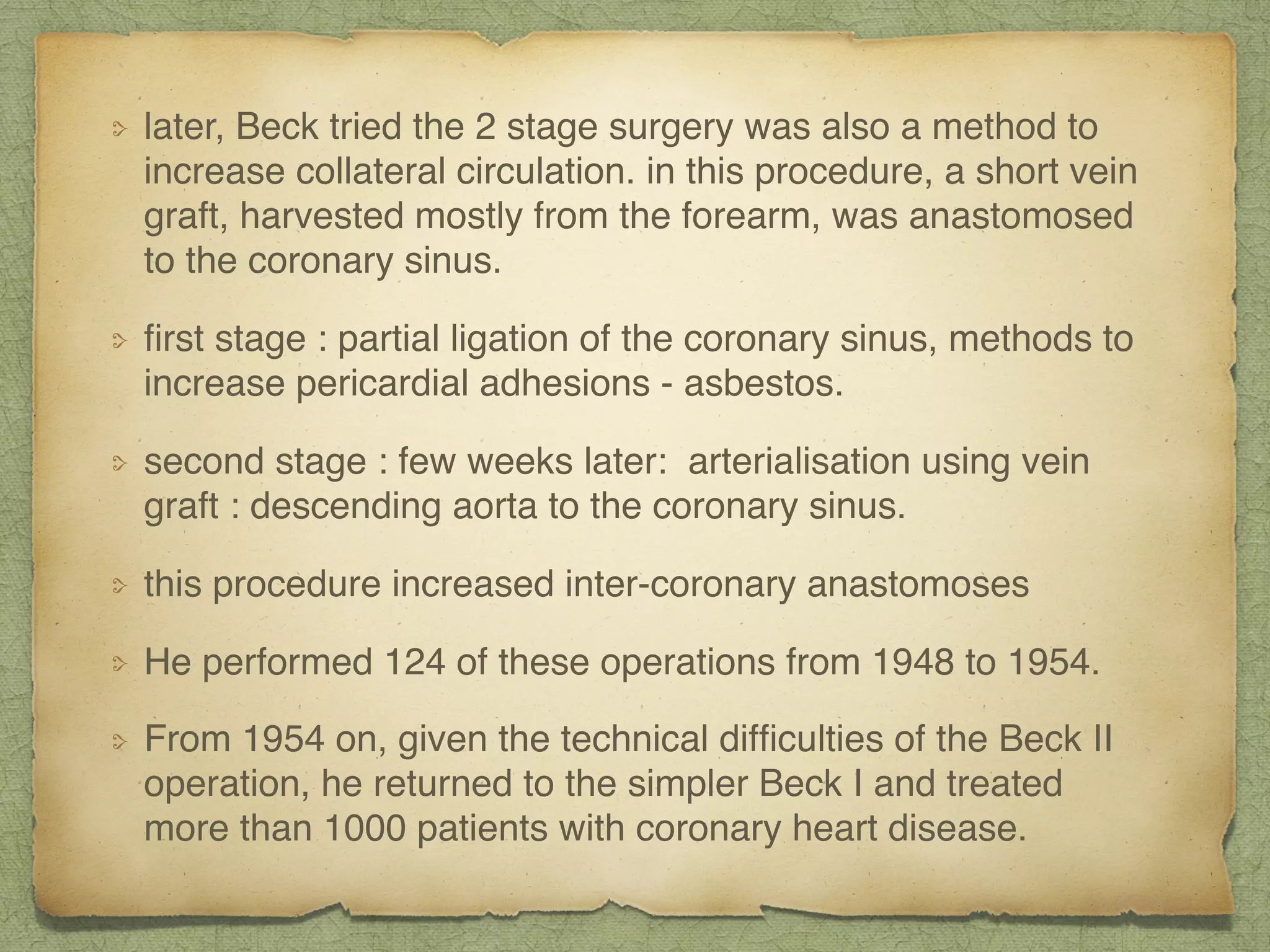 A brief History of Coronary Artery Bypass Grafting (CABG) | PDF
