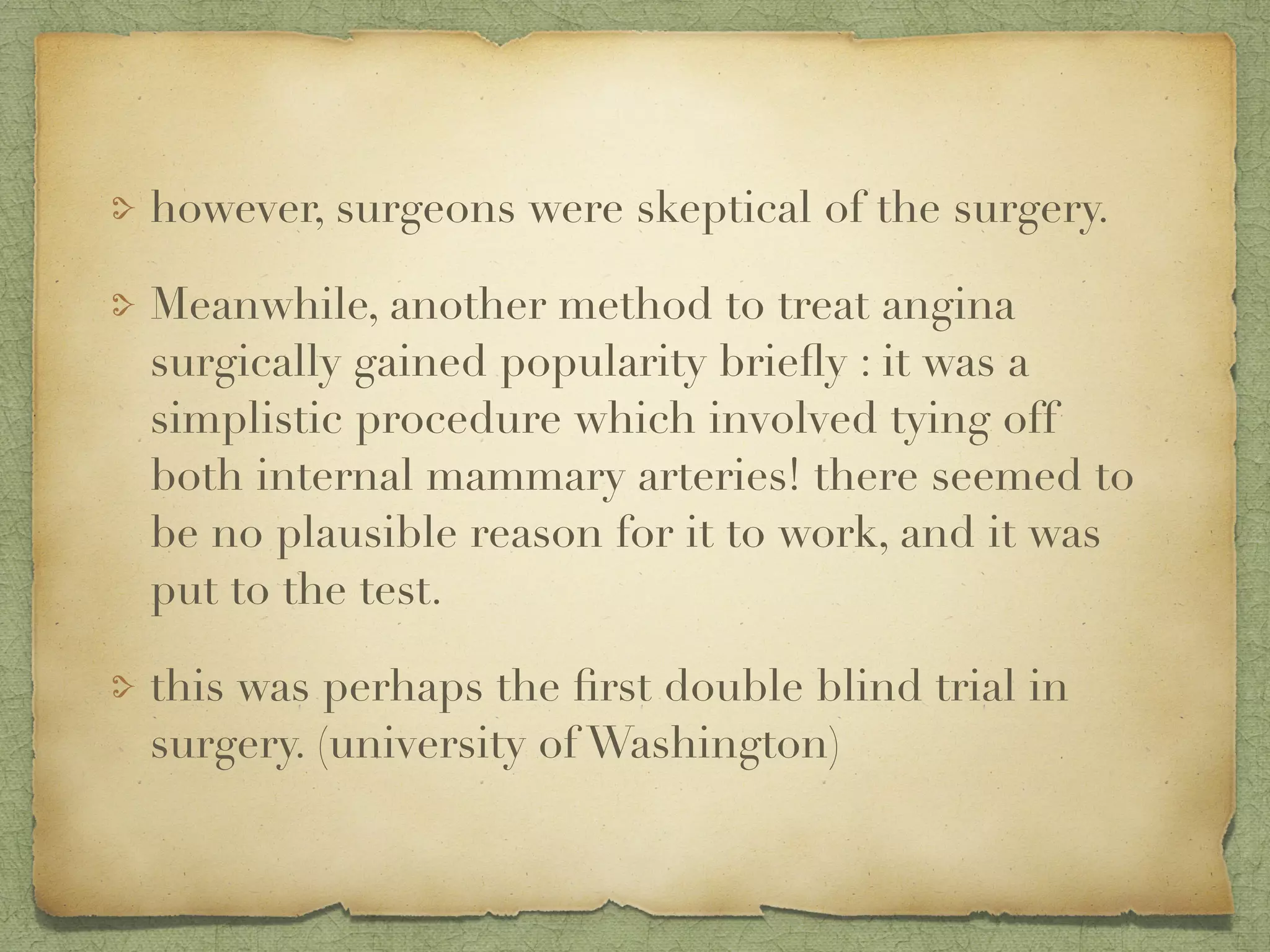 A brief History of Coronary Artery Bypass Grafting (CABG) | PDF