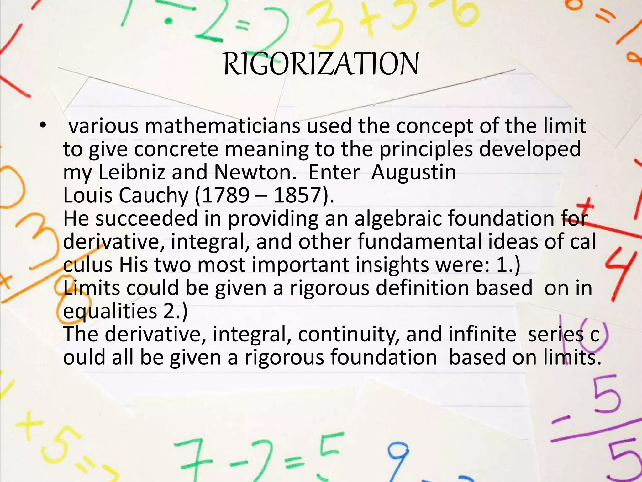 History of calculus research for AAM | PPTX