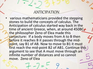 History of calculus research for AAM | PPTX