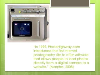 History of cameras | PPTX | Cameras and Camcorders | Consumer Electronics