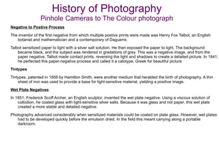 History of cameras and photography for record | ODP