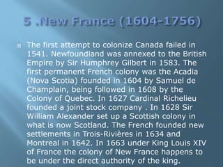 History of canada | PPTX