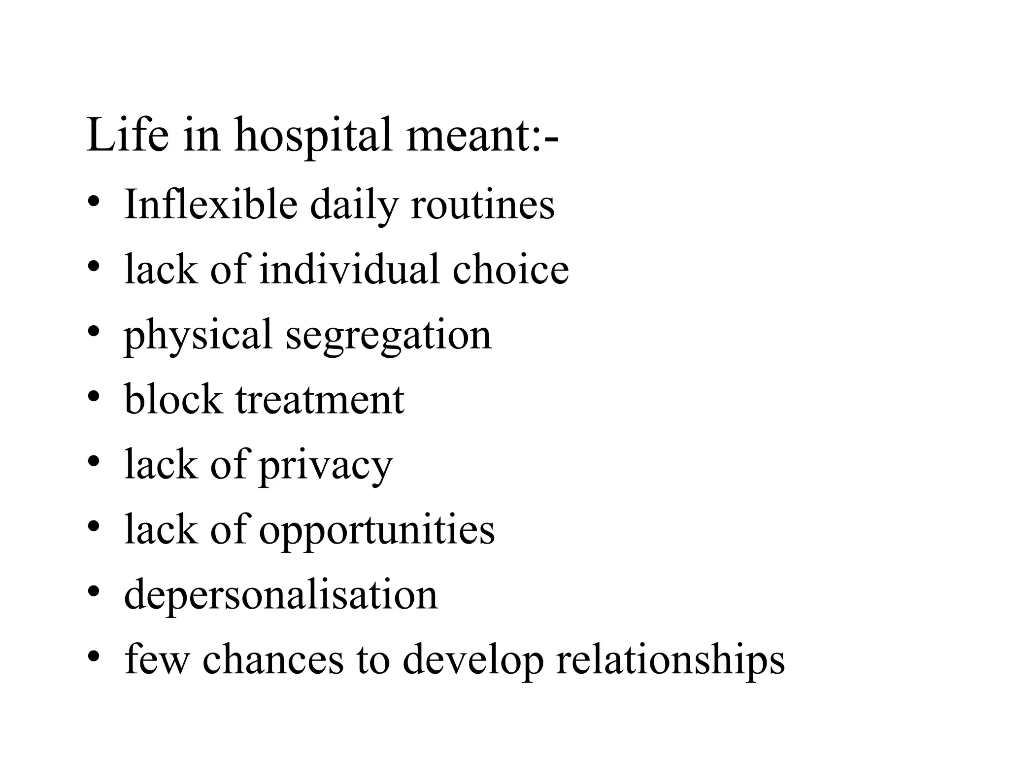History of care and social role valorisation | PPT