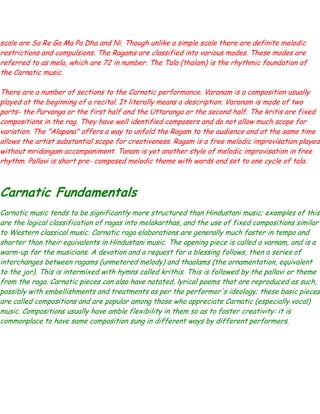 History of carnatic artists | PDF