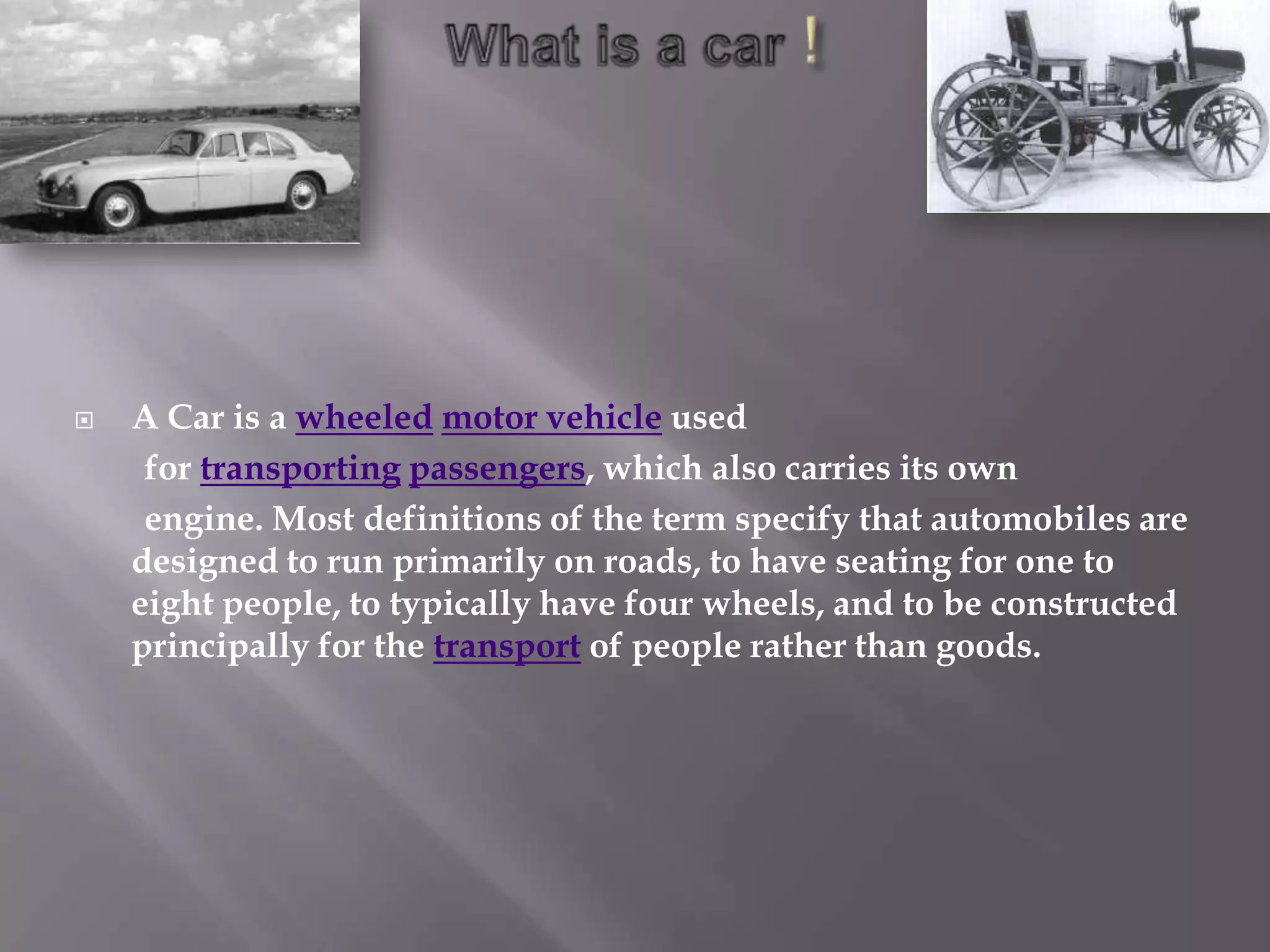 History of cars presentation | PPTX
