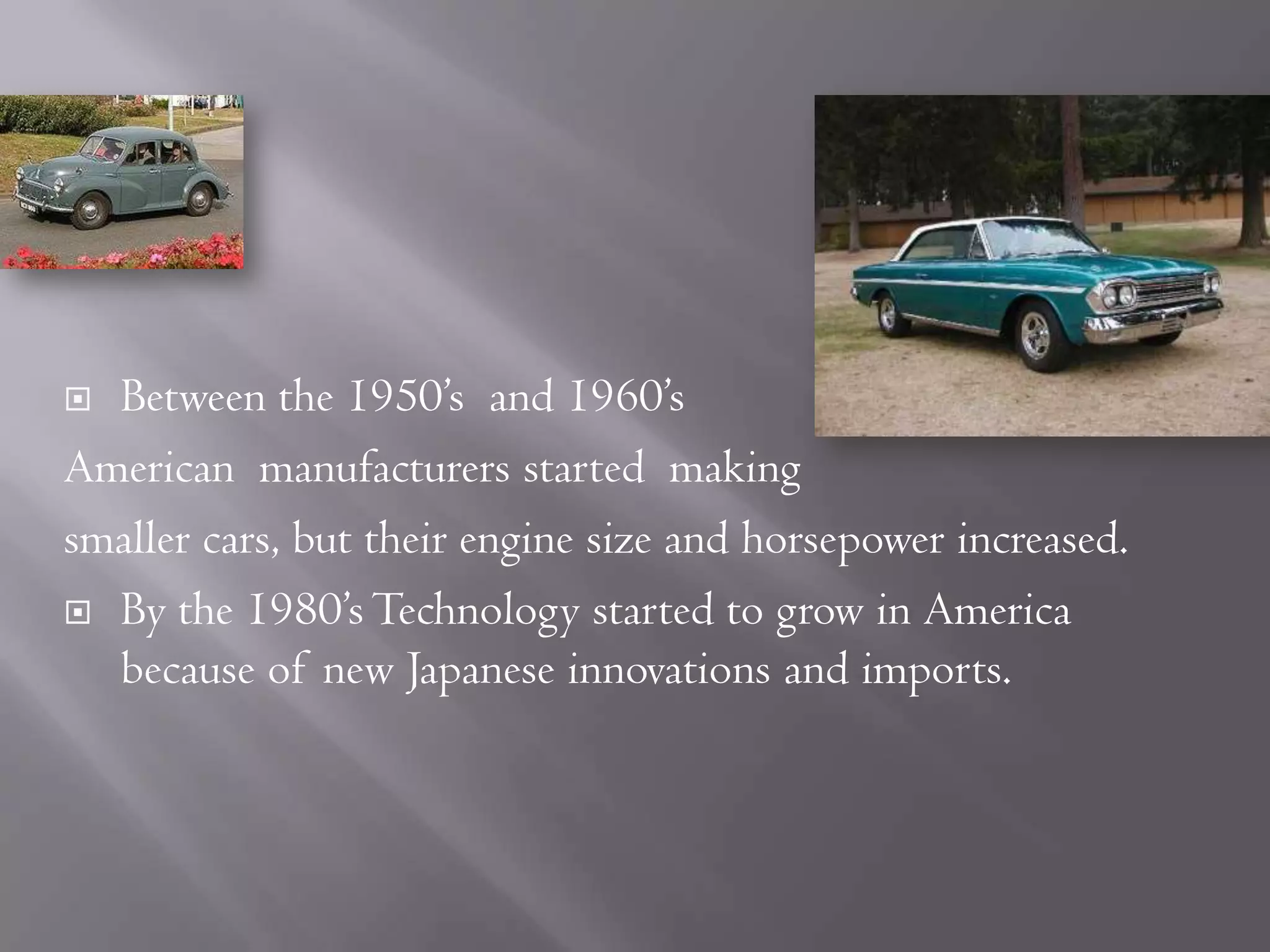 History of cars presentation | PPTX