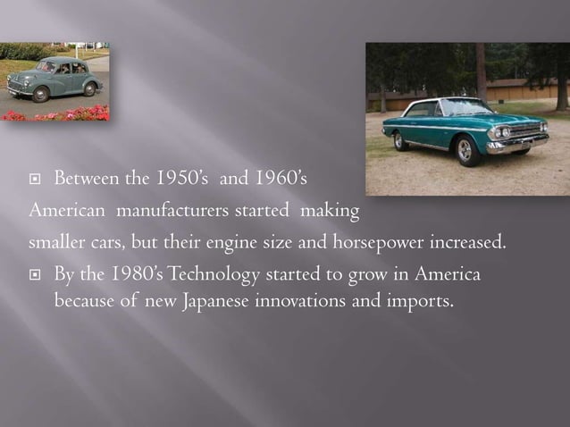 History of cars presentation | PPTX | Auto Technology | Automotive