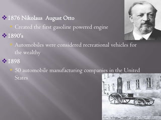 History of cars presentation | PPTX