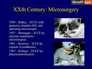 History of Cataract Surgery | PPSX