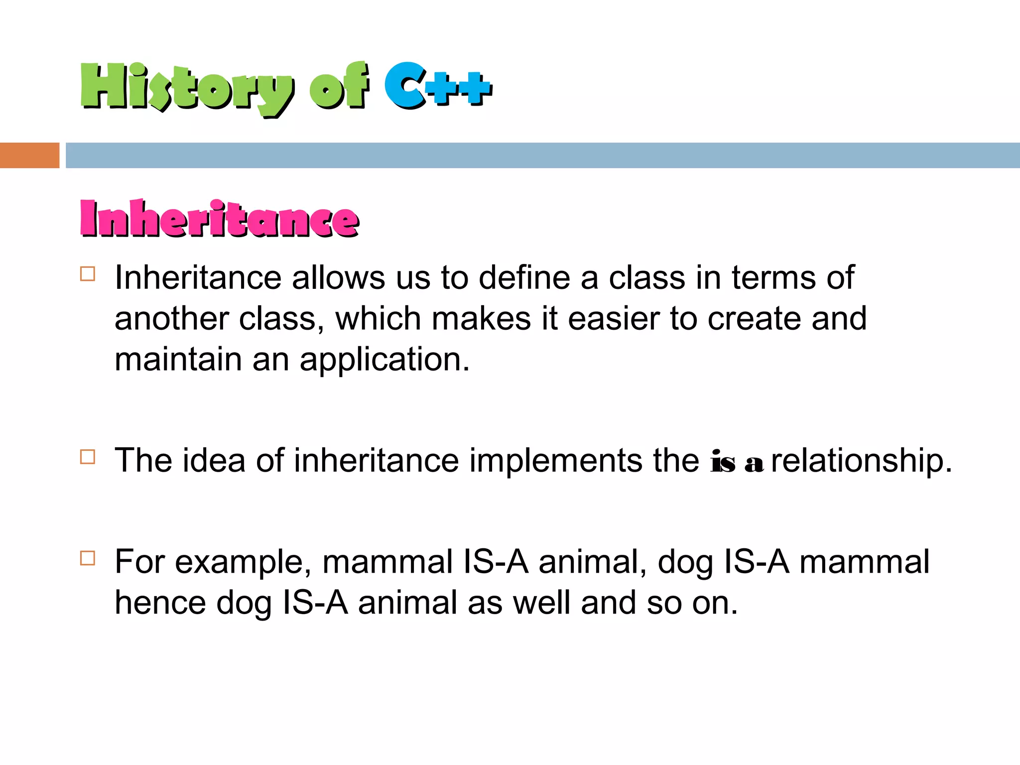 History of c++ | PPT
