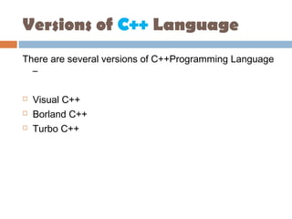 History of c++ | PPT