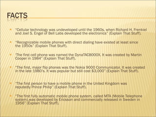 History Of Cell Phone | PPT