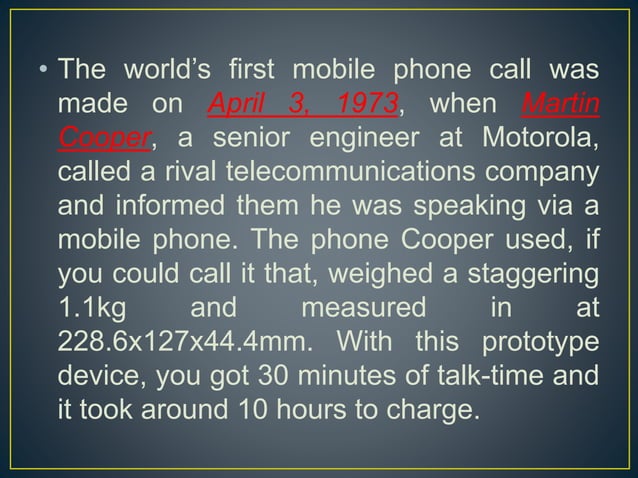 History of cell phones | PPT