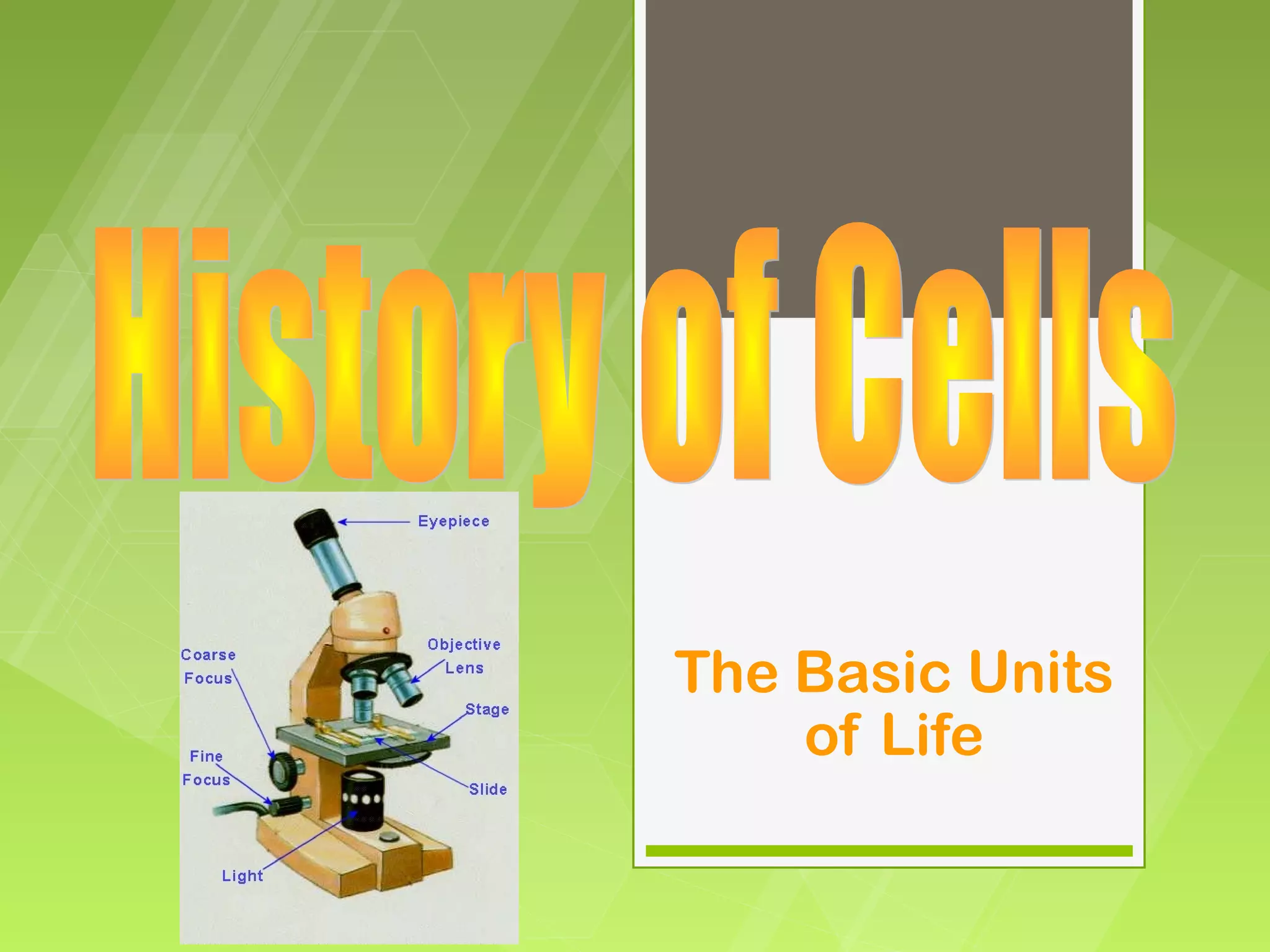 History of cells | PPT