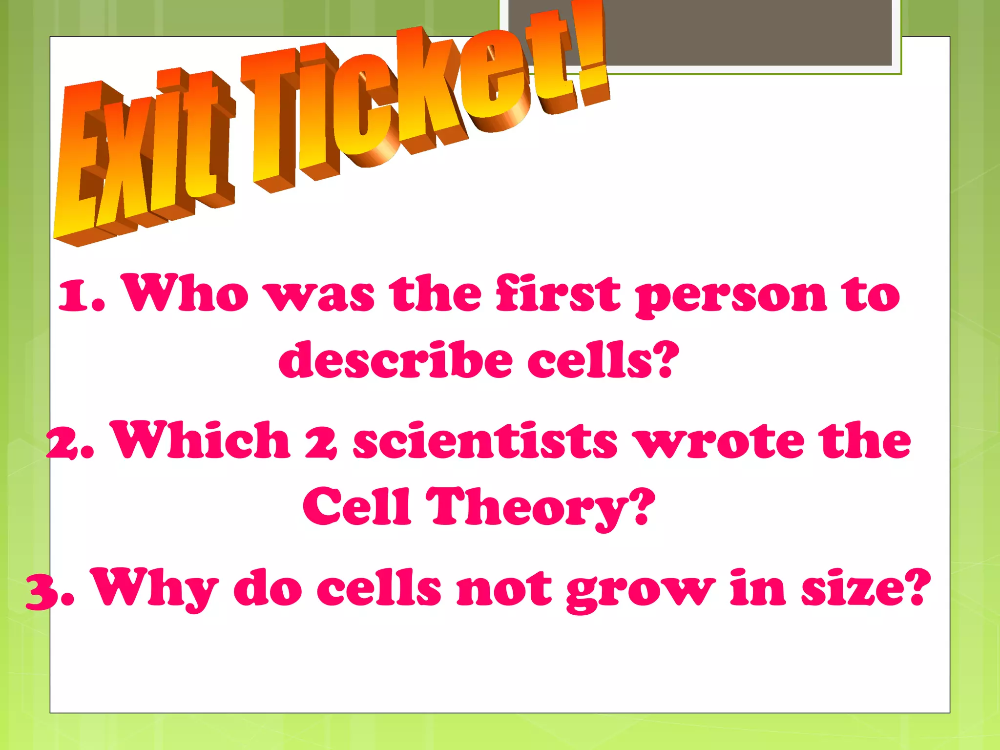 History of cells | PPT