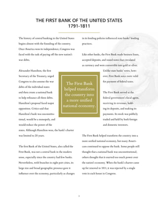 History of Central Banking from 1791 to the 21st century - The Federal ...