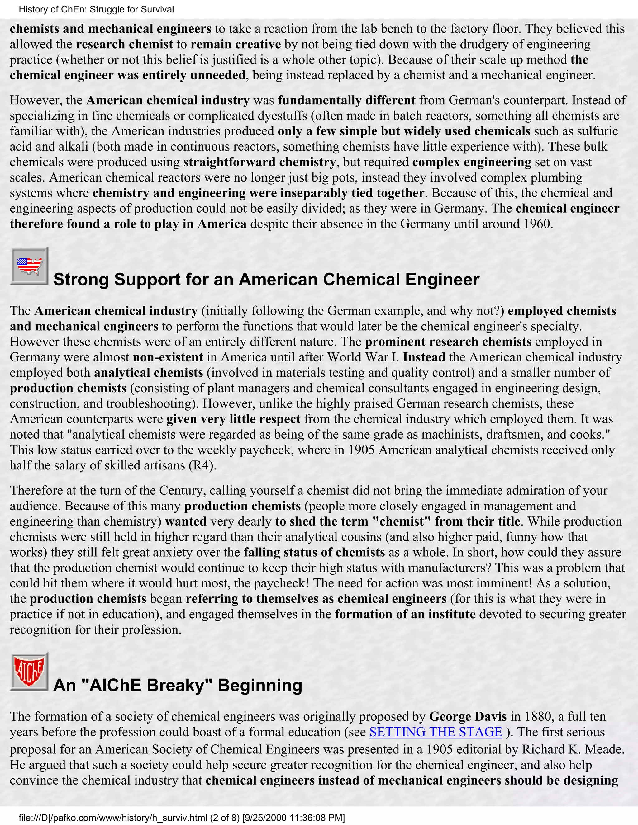 History of chemical engineering [wayne pafko] | PDF