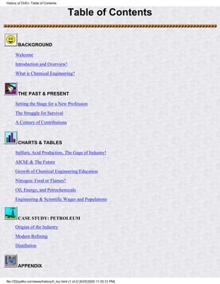 History of chemical engineering [wayne pafko] | PDF