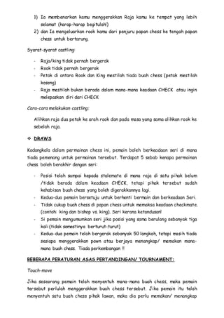 History of chess/ sejarah chess | DOCX