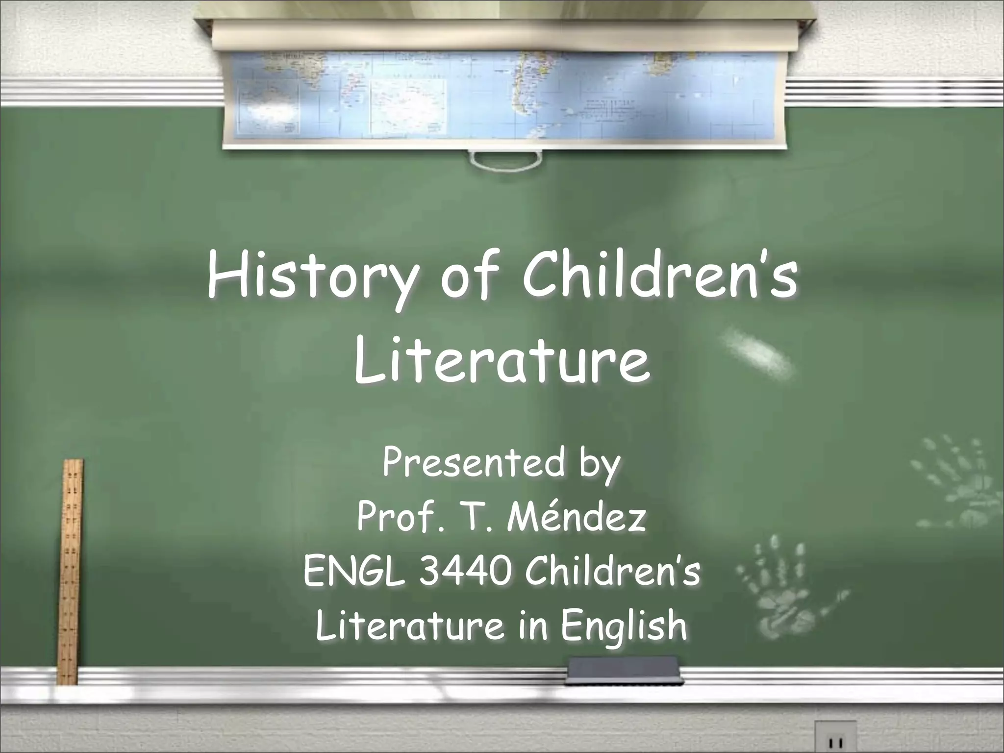 History Of Childrens Literature | PDF