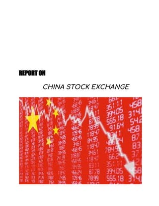 History of china stock exchange report | PDF