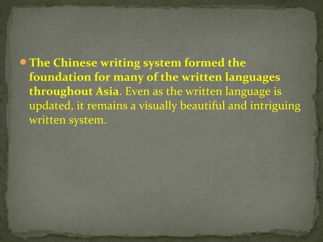 History of chinese writing | PPT