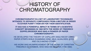 History of chromatography | PPTX